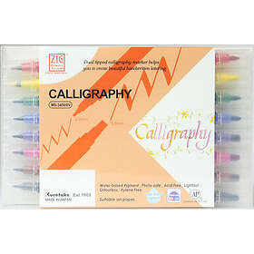 ZIG Kalligrafipenna MS 8 färger, Från 228 kr