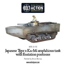 Japanese Type 2 Ka-Mi amphibious tank with floatation pontoons, Från 425 kr