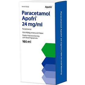 Apofri Paracetamol Oral Lösning 24 mg/ml 100ml, Från 36 kr