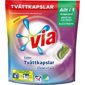VIA Color Tvättkapslar 14-pack, Från 49 kr