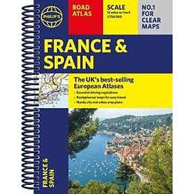 Philip's France and Spain Road Atlas - Sammenlign priser hos Prisjakt